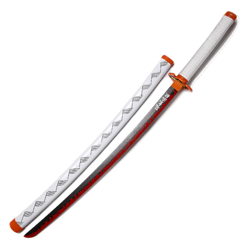 Kyojuro Rengoku Sword - Red Nichirin Katana - Demon Slayer – Battle Sabers